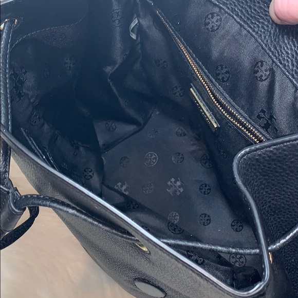 Tory Burch | Bags | Tory Burch Landon Flap Backpack Purse Book Bag ...